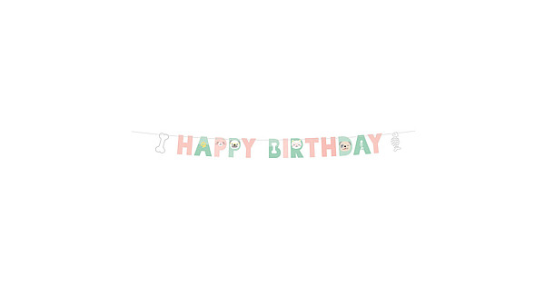 LETTER BANNER BIRTHDAY HELLO PETS 1ΤΜΧ
